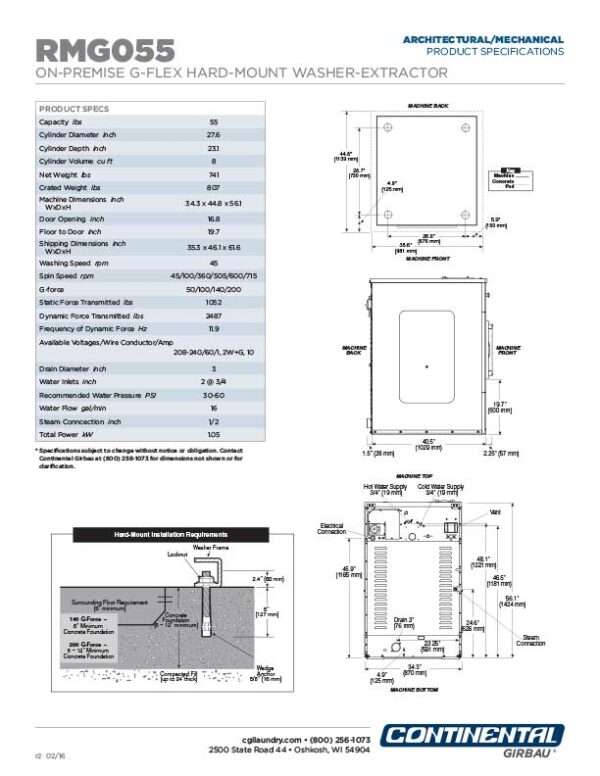 Spec Sheets – Gauch Distributing